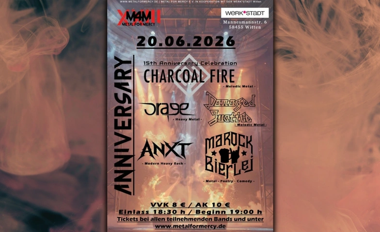 METAL FOR MERCY - ANNIVERSARY in Witten | Hard Rock & Heavy Metal Konzerte